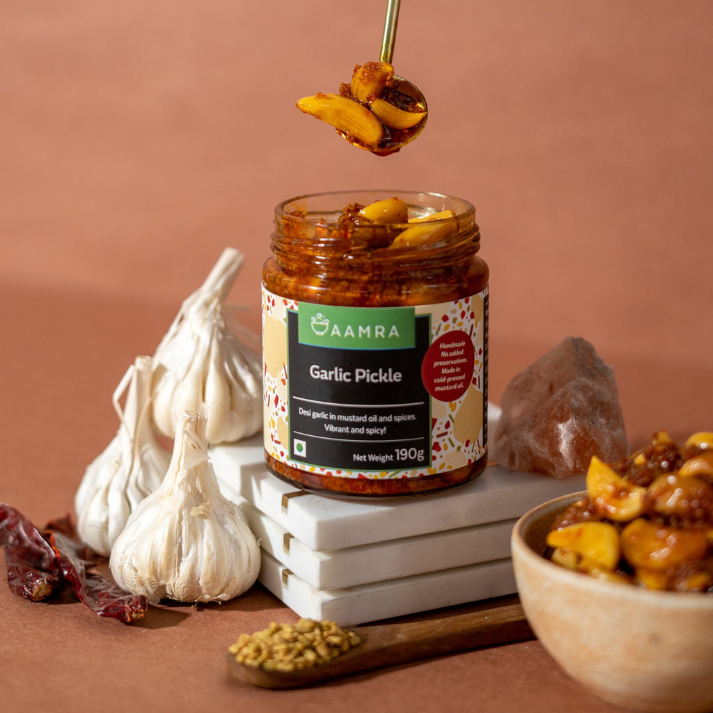 Raw Mango & Garlic Pickle | Traditional Pickles | Buy Pickles Online ...